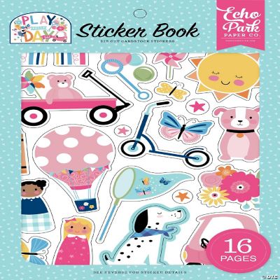 Echo Park Sticker Book-Play All Day Girl | Oriental Trading
