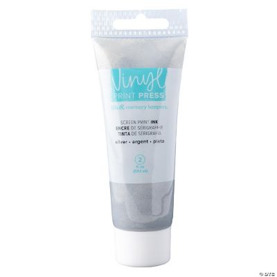 We R Vinyl Print Press Screen Print Ink 2oz-Metallic Silver | Oriental ...