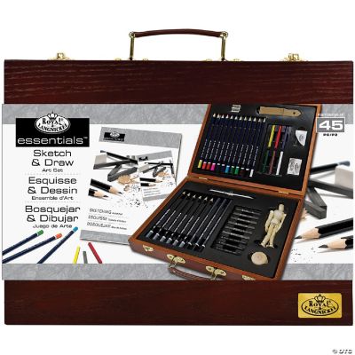 Royal & Langnickel(R) essentials(TM) Wooden Box Art Set-Sketch & Draw ...