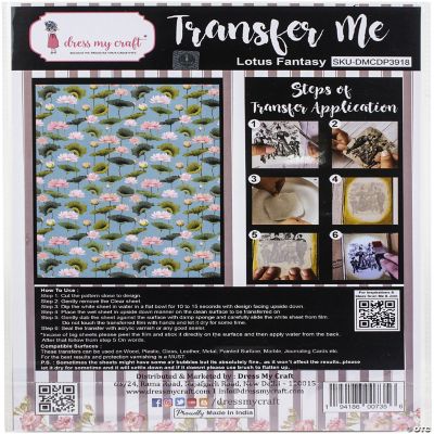 Dress My Craft Transfer Me Sheet A4-Lotus Fantasy