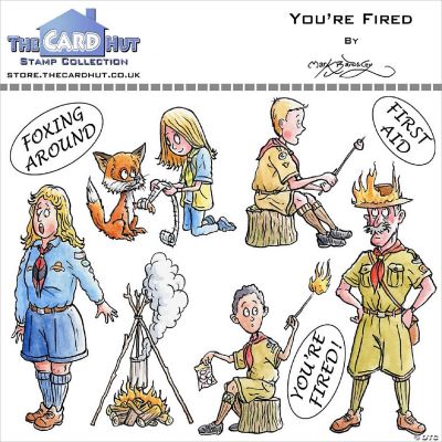 The Card Hut Clear Stamps 4"X6" By Mark Bardsley-Pets - You're Fired ...