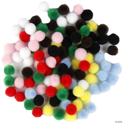 Touch Of Nature .5" Pom-Poms 100/Pkg-Assorted