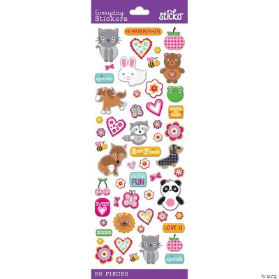 Sticko Themed Stickers-Lucy Love | Oriental Trading