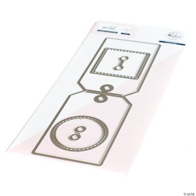 Pinkfresh Studio Essentials Die Set-Foldable Shaker Tags | Oriental Trading