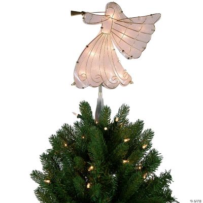 10" Gold Angel Tree Topper Warm White Lights | Oriental Trading