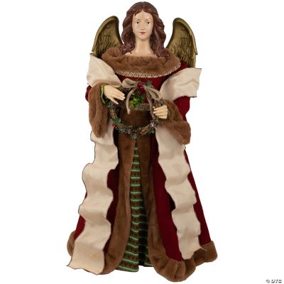Angel with Wings Commercial Size Christmas Tree Topper - 3' - Brown and ...