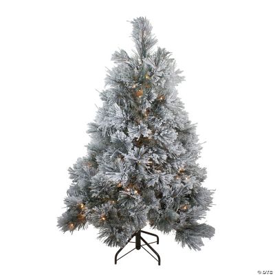 4.5' Pre-Lit LED Black Spruce Artificial Christmas Tree - Clear Lights ...