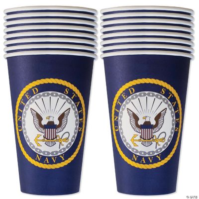 Havercamp U.S. Navy Party Cups (32 Cups)! 16Oz. Heavyweight Paper Cups ...