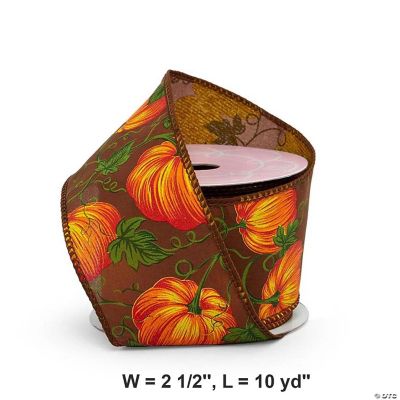 Flexible Cotton & Linen Wired Ribbon for Versatile Decor - 2.5 x 10 yd ...