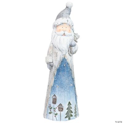 Sunnydaze Indoor Rustic Father Winter with Pack with Battery-Operated ...