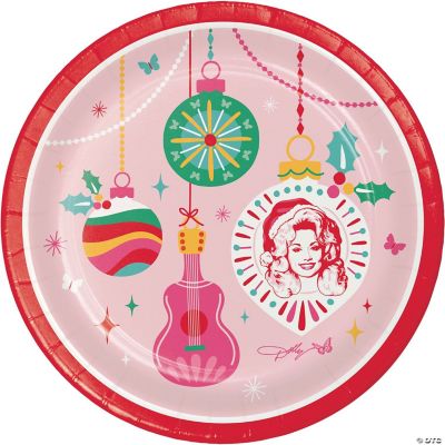 Dolly Parton Holly Dolly Christmas Dessert Paper Plates, 24 ct