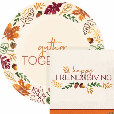 Creative Converting Fall Festivities Friendsgiving Paper Plates and ...