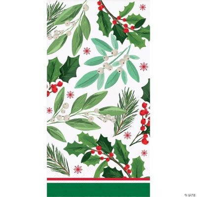 Creative Converting Holly Jolly Christmas Paper Guest Towels, 48 ct