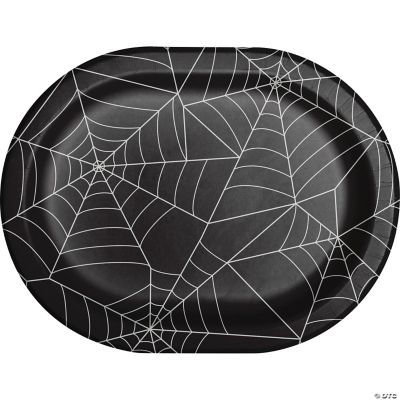 Creative Converting Creepy Characters Halloween Spider Webs Oval Paper ...