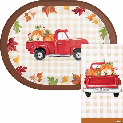 Creative Converting Hello Harvest Cornucopia Thanksgiving Paper Oval ...