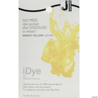 Jacquard iDye Fabric Dye 14g-Bright Yellow | Oriental Trading