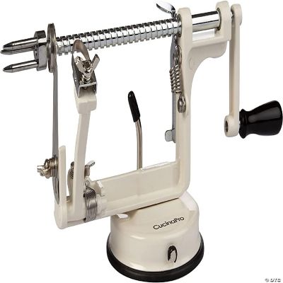 Apple Peeler and Corer by Cucina Pro - Long Lasting Chrome Cast Iron ...