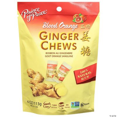 Prince Of Peace Candy Chew Ginger Blood Orange 4 Oz (Pack of 12 ...