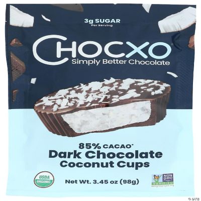ChocXO Cup 85% Dark Chocolate Coconut 3.45 oz (Pack of 6) | Oriental ...