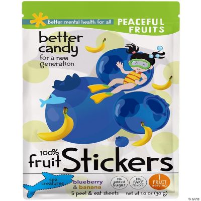 Peaceful Fruits Fruit Stickers Blueberry Banana 1oz Pack of 12 ...