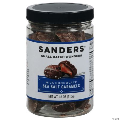 Sanders Caramels Milk Chocolate Sea Salt 18 Oz (Pack of 6) | Oriental ...
