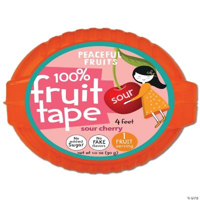 Peaceful Fruits Fruit Tape Sour Cherry 0.5oz Pack of 12 | Oriental Trading