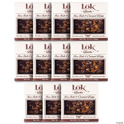 Lok Foods Chocolate Bark Sea Salt Caramel Fudge 70 3oz Pack of 11 ...