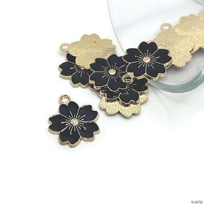20 Pcs Black Cherry Blossom Flowers | Oriental Trading