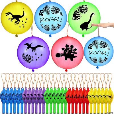 30 Pcs Dinosaur Punch Balloons - 18” Kids Birthday Party Favors ...
