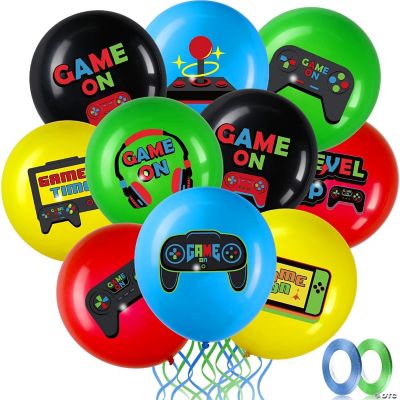 45 Pcs Video Game Balloons - 12” Gamer Party Decorations for Kids