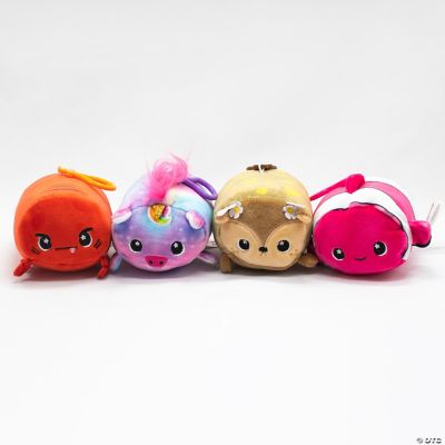 3" x 4" x 2" Moosh-Moosh Stuffed Animal Clips Assortment 12Pc.