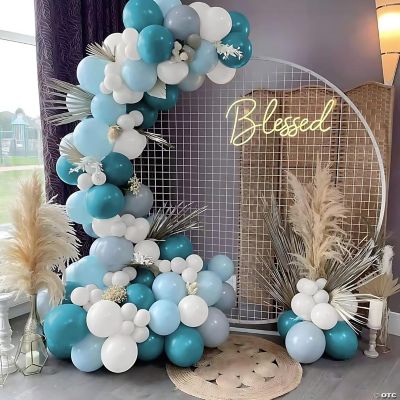 138PCS Bright Turquoise Blue Balloon Garland Kit for Wedding & Party ...