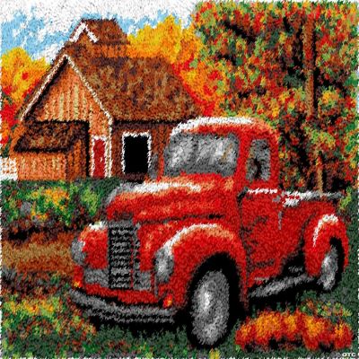 LovelyLust.com Vintage Truck Rug Making Latch Hooking Kit (87x61cm ...