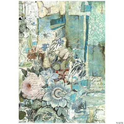 Stamperia Rice Paper Sheet A4-Wonderland Floral Corner