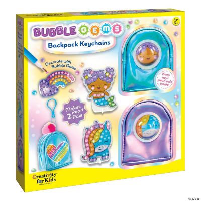 Creativity for Kids Bubble Gems(TM) Backpack Keychain Kit-Pearl Pals