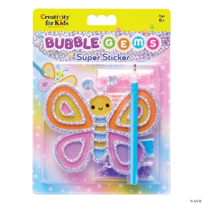 Creativity for Kids Bubble Gems(TM) Super Sticker Kit-Butterfly