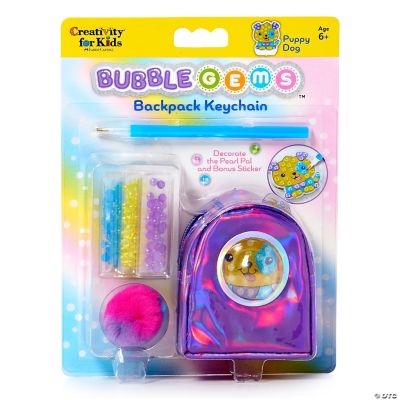 Creativity for Kids Bubble Gems(TM) Backpack Keychain Kit-Puppy Dog ...