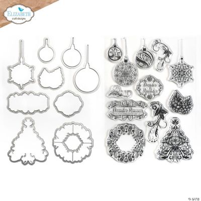Elizabeth Craft Stamp And Die Set-December Romance