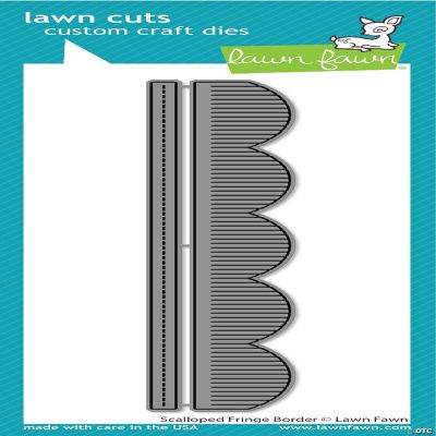 Lawn Cuts Custom Craft Die-Scalloped Fringe Border
