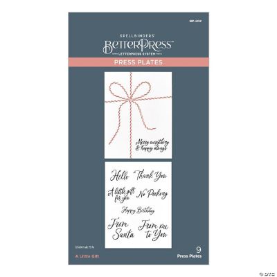 Spellbinders BetterPress Press Plate-A Little Gift