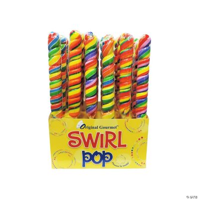 5 oz. Original Gourmet™ Rainbow Swirl Pops - 24 Pc. | Oriental Trading