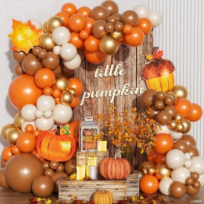 165Pcs Little Pumpkin Balloon Garland Kit, Fall Balloons for Baby Shower