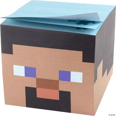 Minecraft Steve Sticky Notes Cube, 800 Sheets 3x3 Self-Stick Notepad ...
