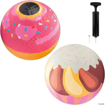 SCS Direct Gaga DessertThemed Playground Balls w Air Pump- Durable ...