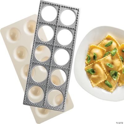 CucinaPro Ravioli Mold with Extra Large 1 3/4 Inch Squares- Authentic ...