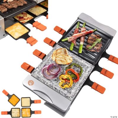 MasterChef Dual Raclette Table Grill - 8 Person Electric Tabletop ...