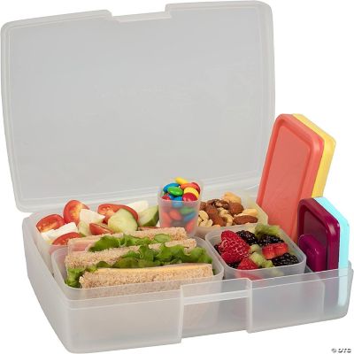 Bentology Bento Lunch Box Set w/ 5 Removable, Leak Proof Containers, On ...