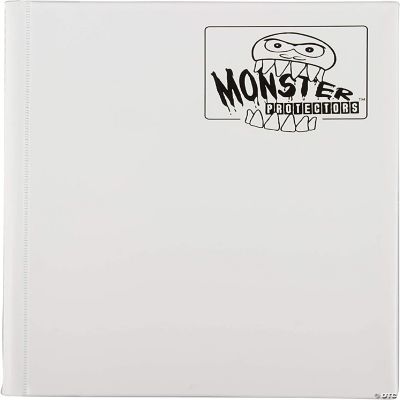 Monster Binder- 9 Pocket Side Loading Trading Card Album - Matte White ...