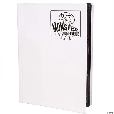Monster Binder - 9 Pocket Trading Card Album - Matte White - Holds 360 ...