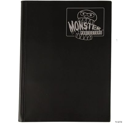 Monster Binder - 4 Pocket Matte Black Album with White Pages (Limited ...